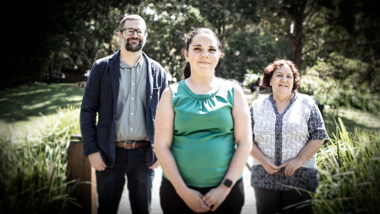 The three of us: Fiona Sheppeard, Kathleen Clapham and Peter Kelly ...